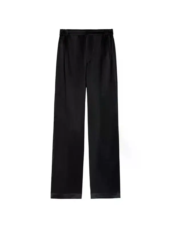 DELOS Gilbert Silk Trousers - Black