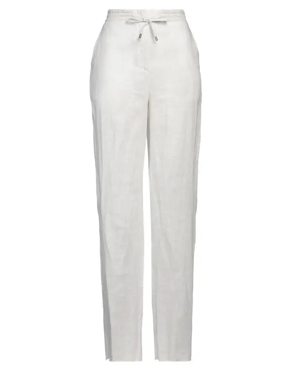LARDINI Linen-polyester Straight-leg Pants