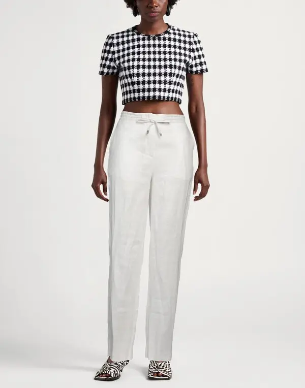 LARDINI Linen-polyester Straight-leg Pants