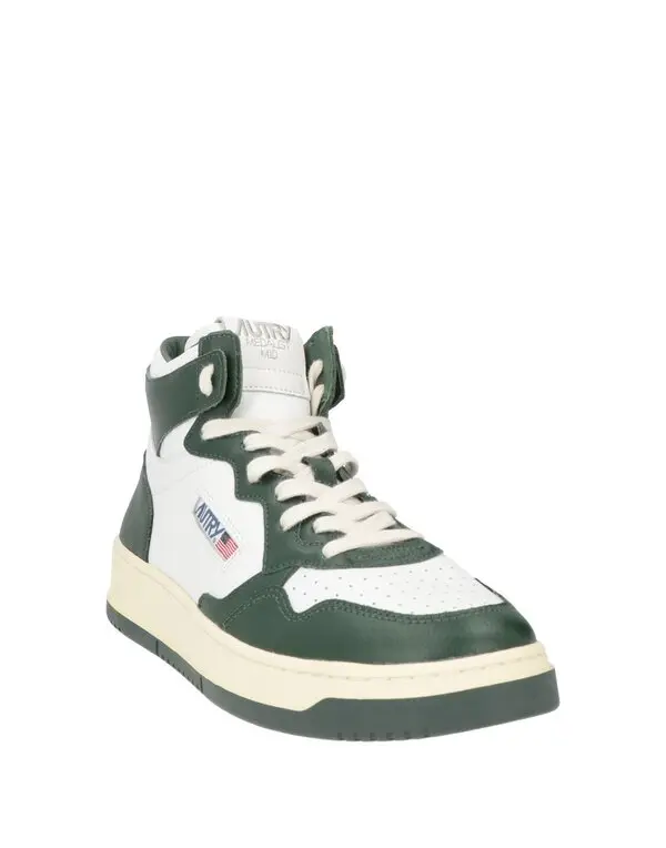 AUTRY High-top Leather Sneakers - Green