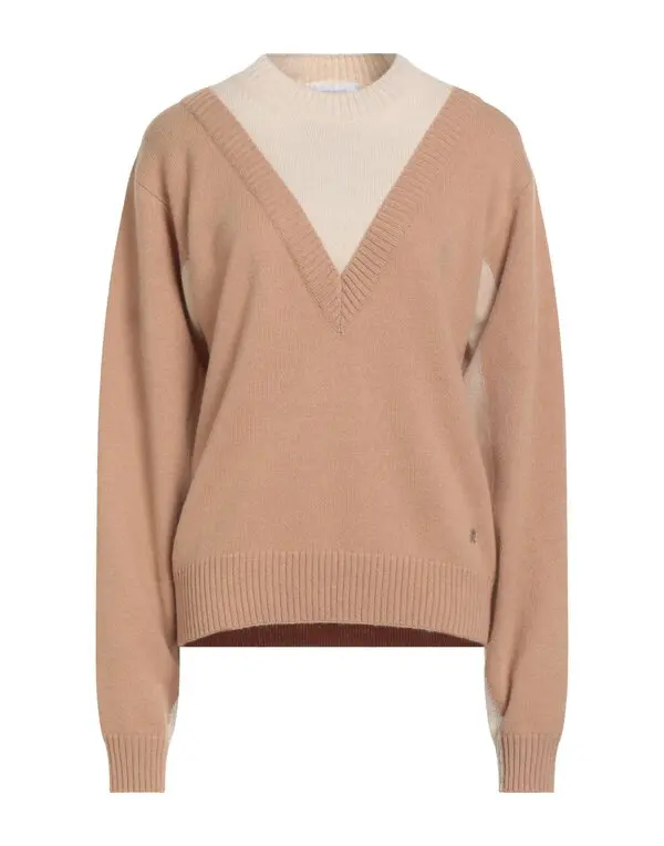 Rabanne Wool, Cashmere, And Lurex Sweater - Beige