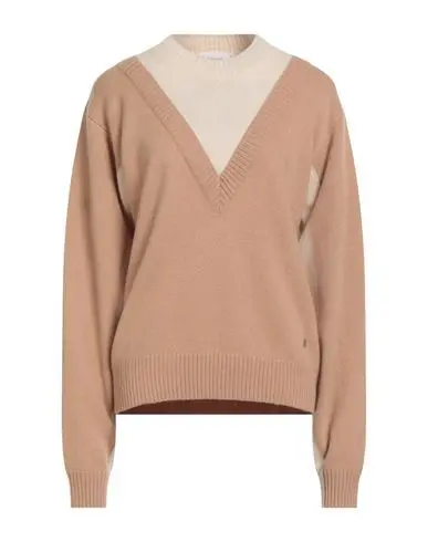 Rabanne Wool, Cashmere, And Lurex Sweater - Sand