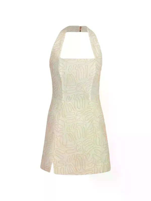 Cult Gaia Tyrisha Cord-embroidered Mini Dress - Neutrals