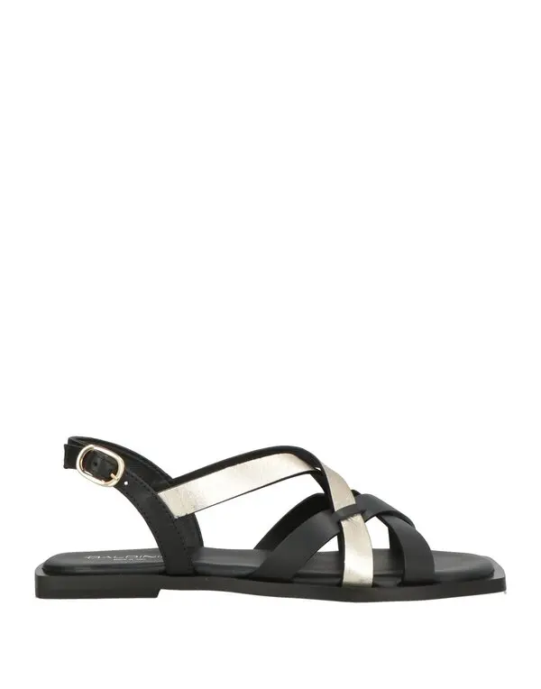 BALDININI Leather Slingback Sandals - Grey