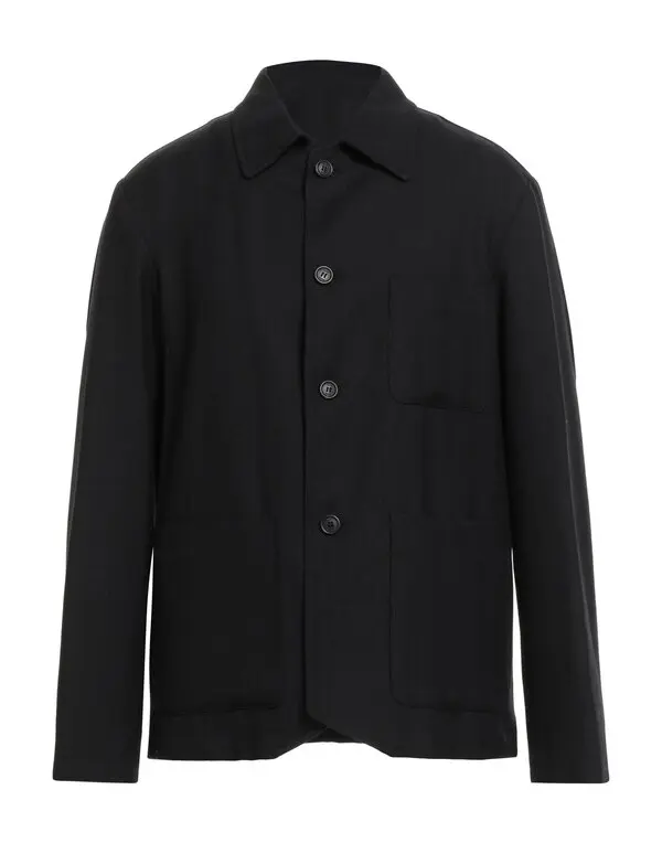 PALTO' Jacket In Virgin Wool - Black