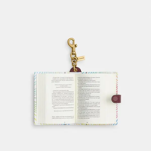 COACH I'll Give You The Sun Micro Book Bag Charm - Brass/multi