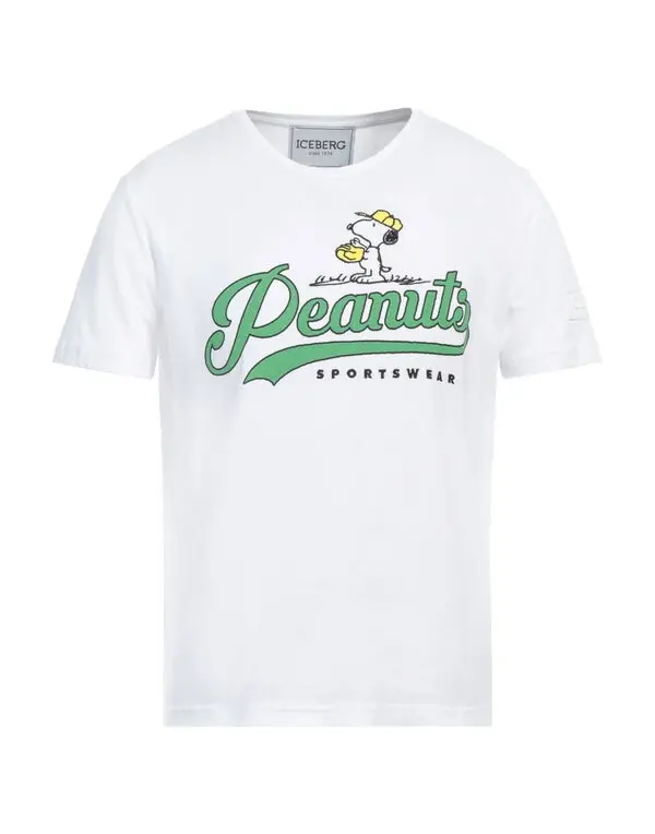Iceberg Peanuts T-shirt Size Cotton, Polyester - White