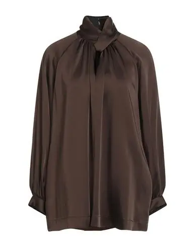 SEMICOUTURE Top Chocolate Size Acetate, Viscose - Brown