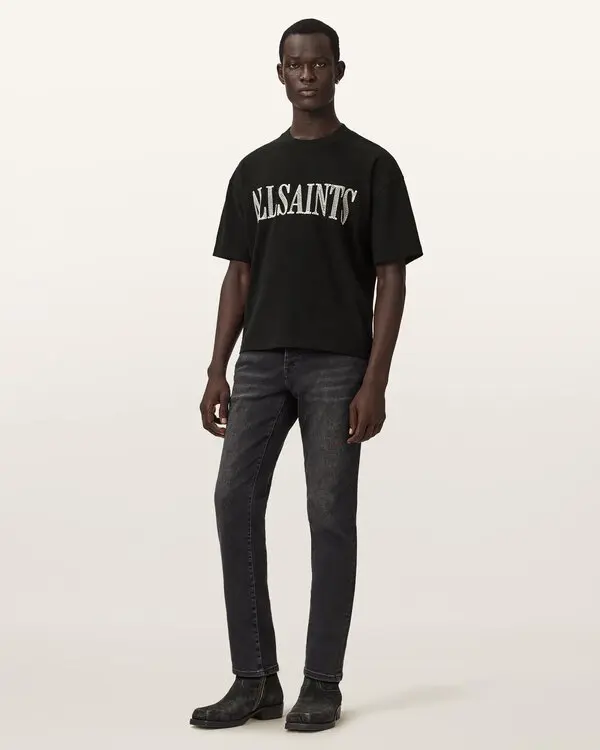 ALLSAINTS Dash Short Sleeve Boxy T-shirt - Black