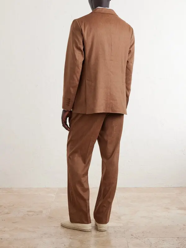 Frescobol Carioca Paulo Linen And Virgin Wool-blend Suit Jacket