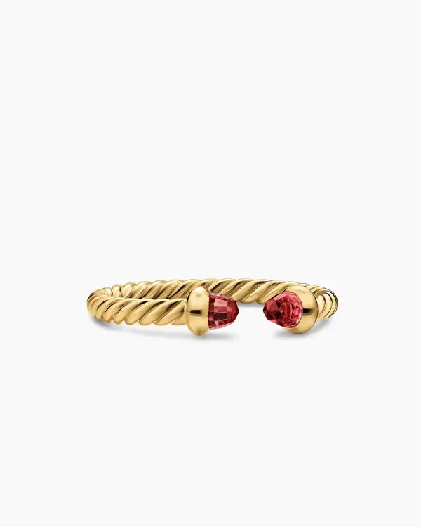 David Yurman Cablespira® Flex Open Ring - Rhodolite Garnet