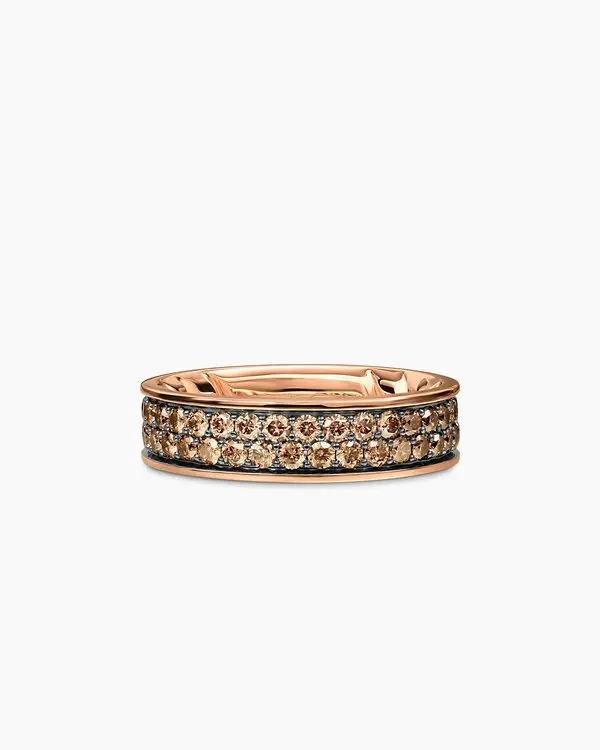 David Yurman Streamline® Band Ring In With Cognac Diamonds - Cognac Diamond