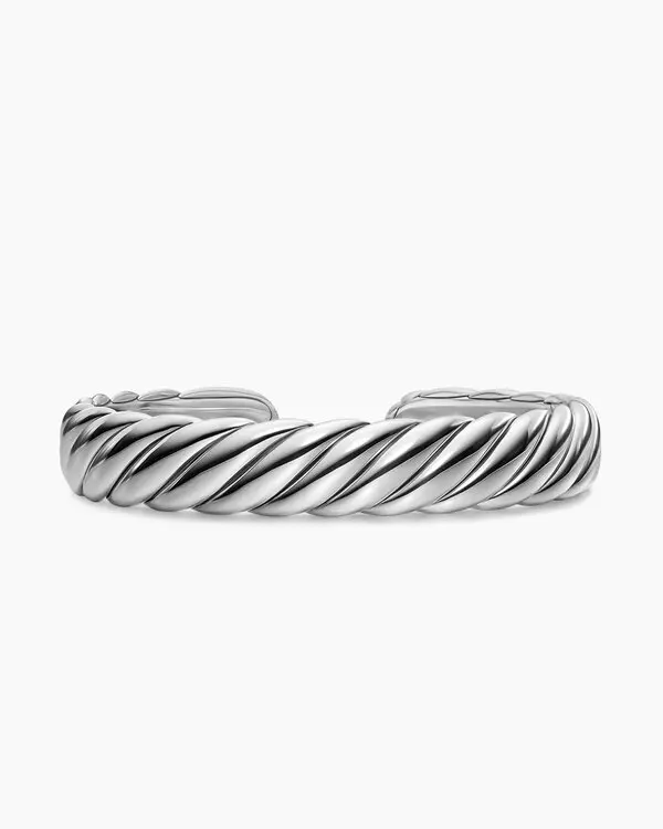 David Yurman Sculpted Cable Flex Bracelet - All Sterling Silver