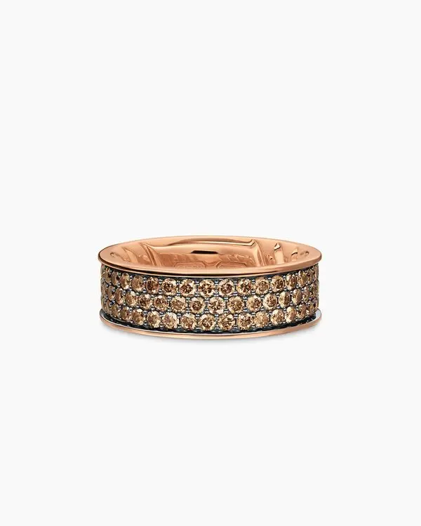 David Yurman Streamline Band Ring - Cognac Diamond