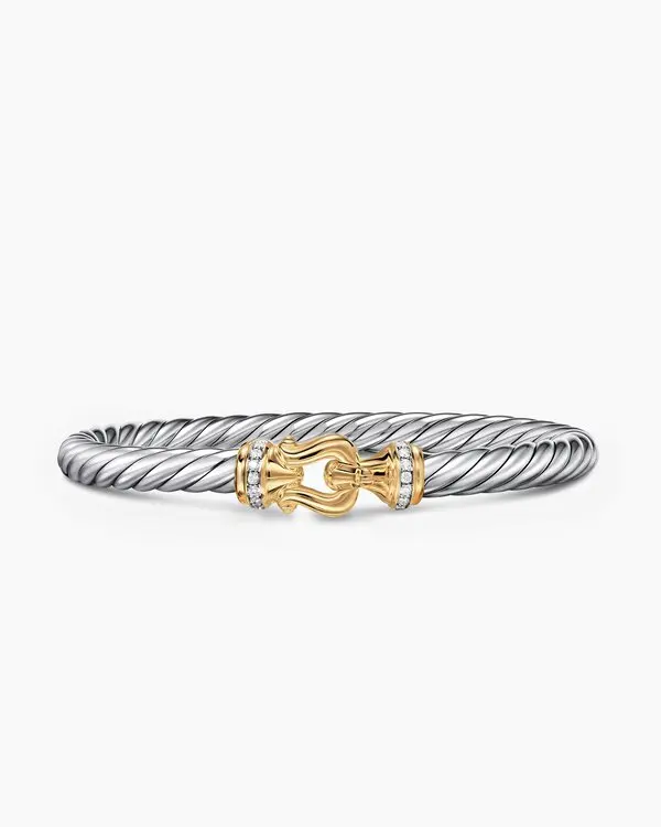 David Yurman Cable Flex® Buckle Bracelet - Diamond