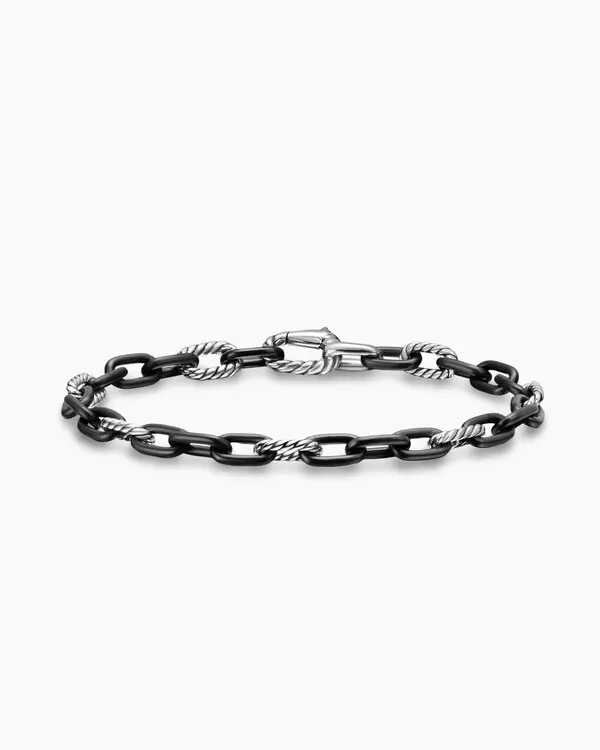 David Yurman Dy Madison® Chain Bracelet - Titanium/black Rhodium