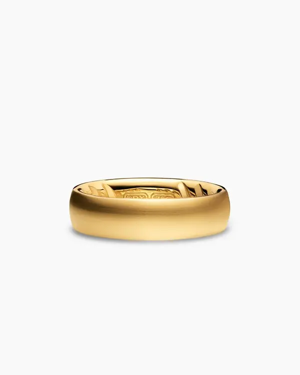 David Yurman Streamline® 18k Yellow Gold Band Ring - All 18k Yellow Gold