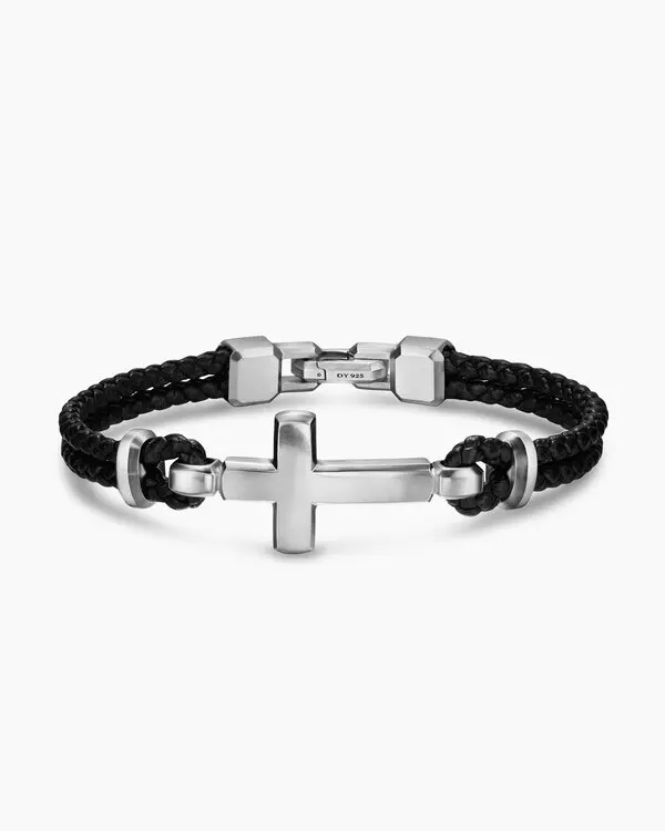 David Yurman Streamline Cross Station Bracelet - All Sterling Silver