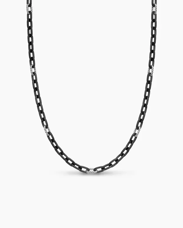 David Yurman Dy Madison® Chain Necklace - Titanium/black Rhodium