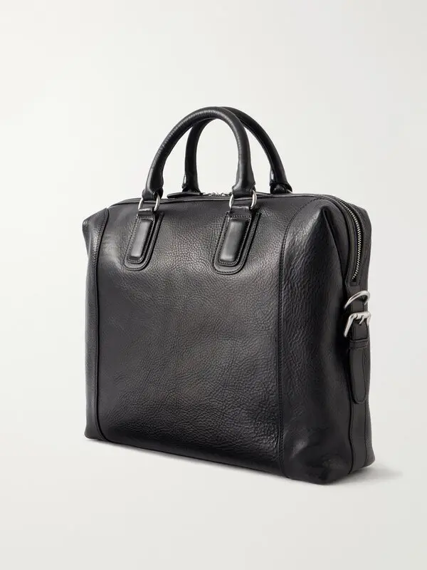 Officine Creative Jules 003 Full-grain Leather Briefcase - Black