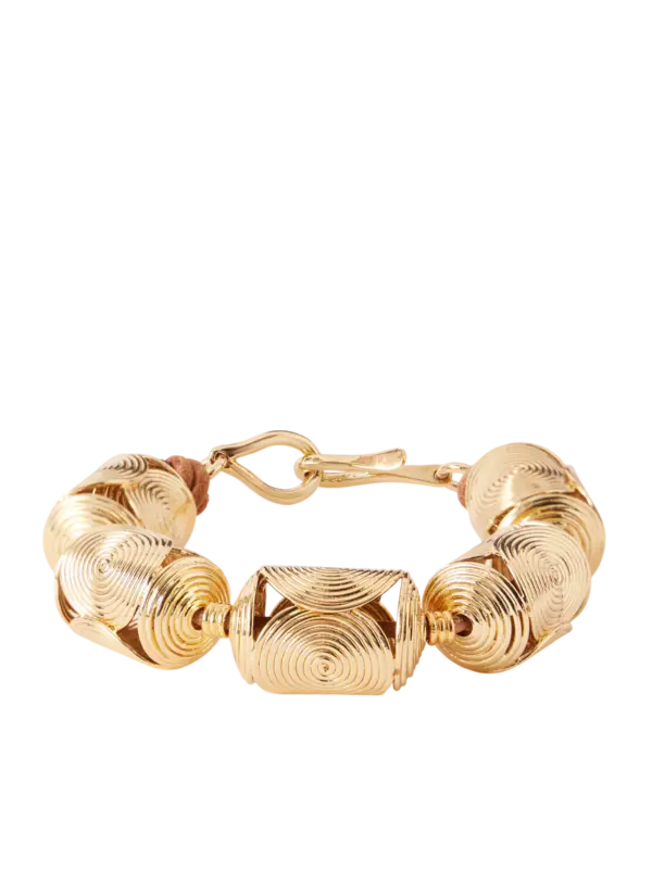 Tohum Design Savanna Bantu Plated-brass Bracelet - Gold
