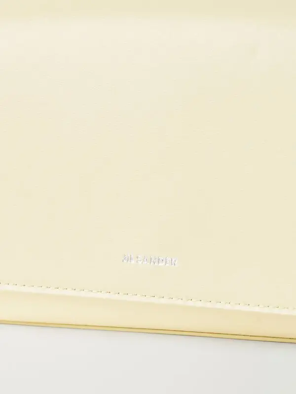 JIL SANDER Tangle Leather Shoulder Bag - Yellow