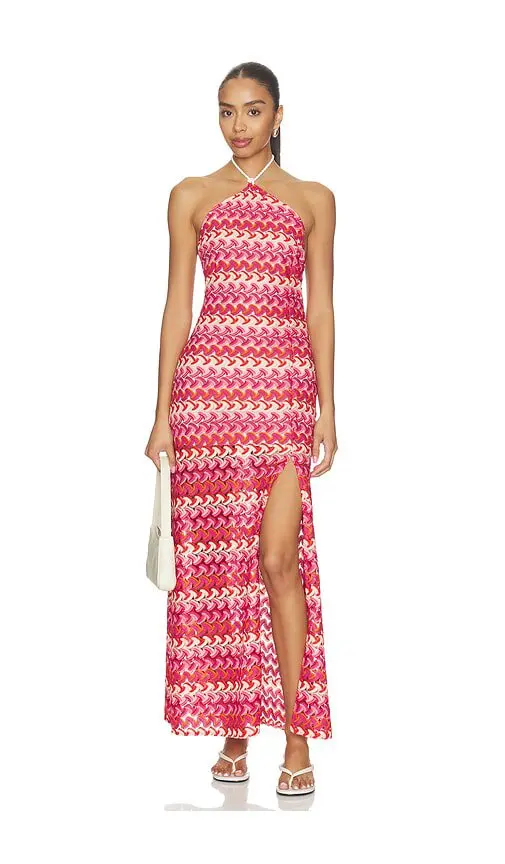 MAAJI Helsie Printed Maxi Dress - Red