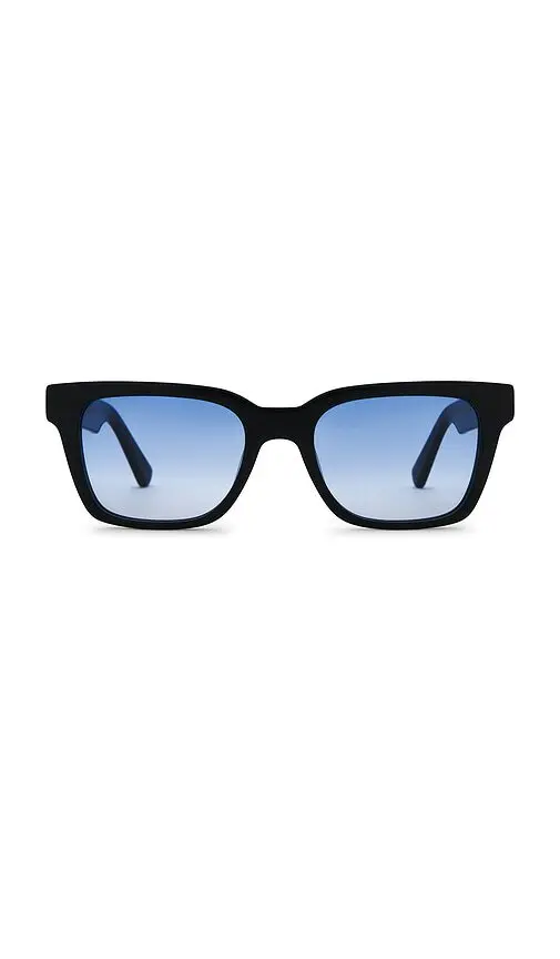 MESSYWEEKEND Dean Sunglasses In Black - Black & Gradient Blue