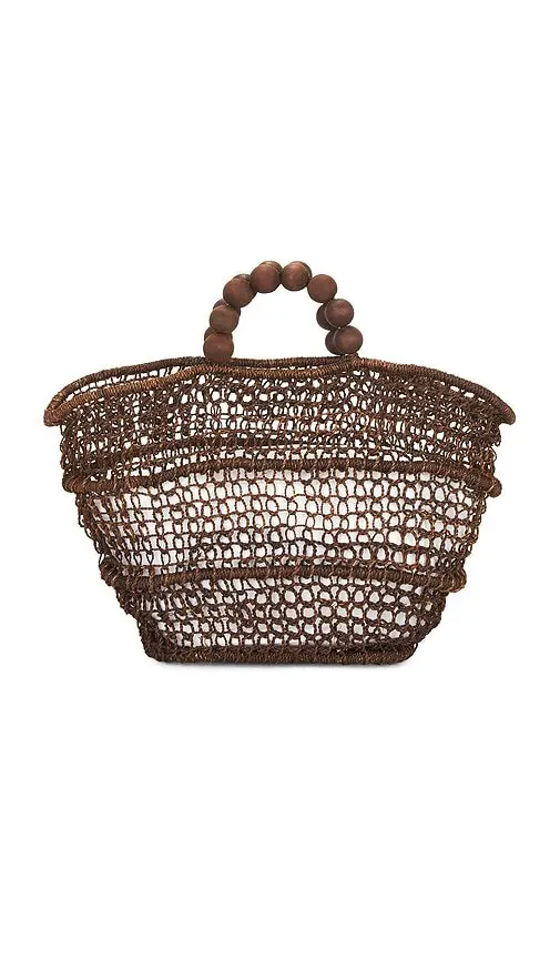 Poolside The Comporta Raffia Tote Bag - Cocoa
