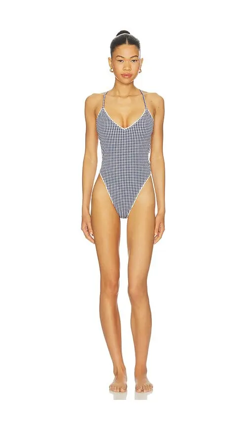 LOVERS AND FRIENDS Ruby One Piece - Blue Gingham