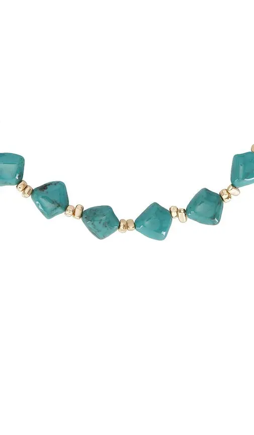 LOVERS AND FRIENDS Jaden Necklace In Teal
