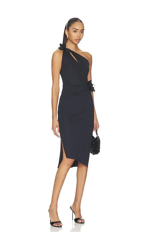 Coperni Asymmetric Mini Flower Gown