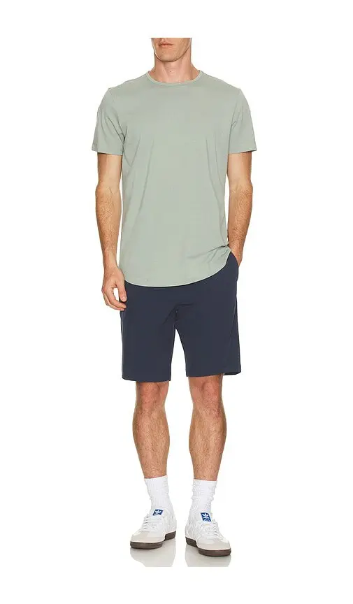 CUTS Curve Hem Tee In Slate - Slate Grey
