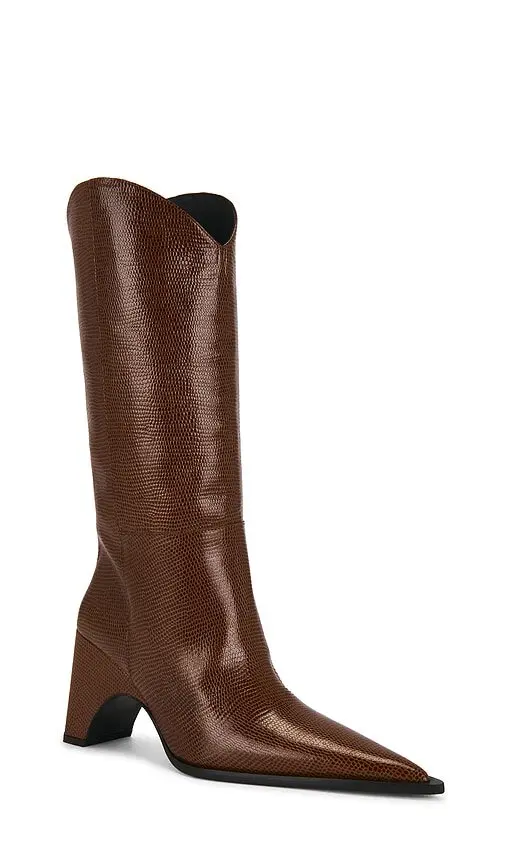 Coperni Lizard Print Cowboy Bridge Boot