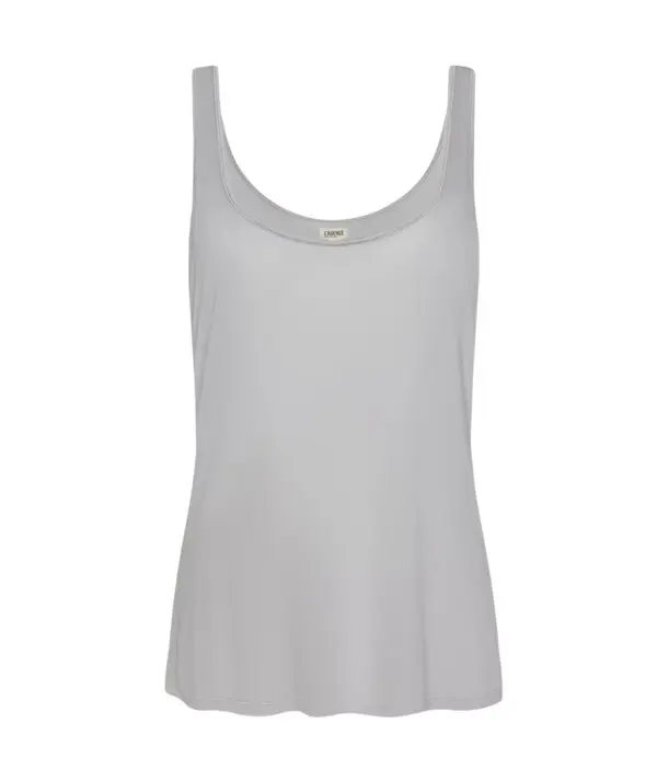 L'Agence Celia Scoop Neck Tank - Light Pewter