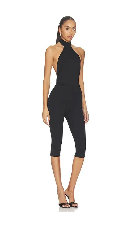 Superdown Open Back Capri Jumpsuit