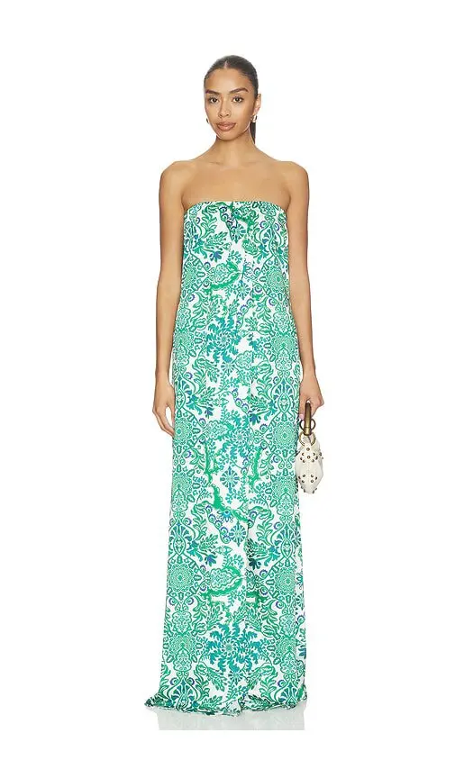 Misa Divina Maxi Dress - Reflective Botanical