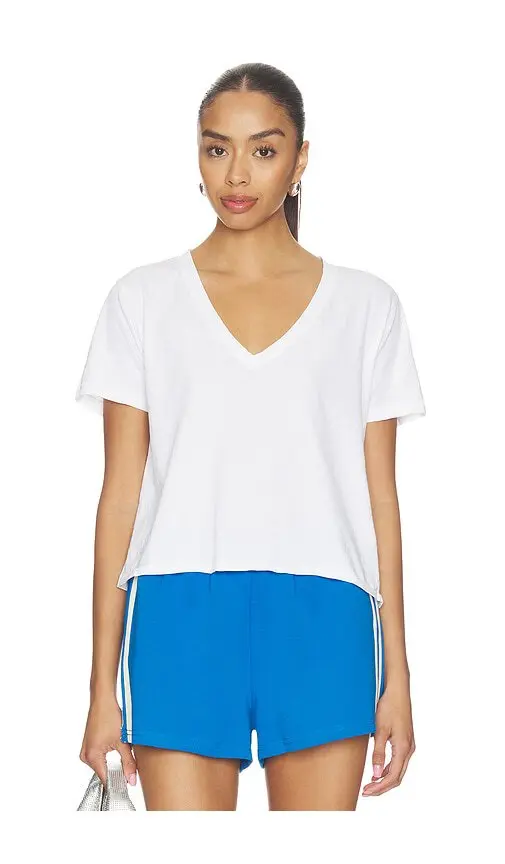 PERFECTWHITETEE Crispy Cotton V Neck Tee - White
