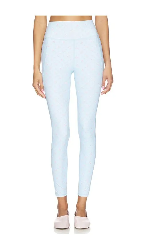 LoveShackFancy Highland Legging In Blue - Chapparal Blue
