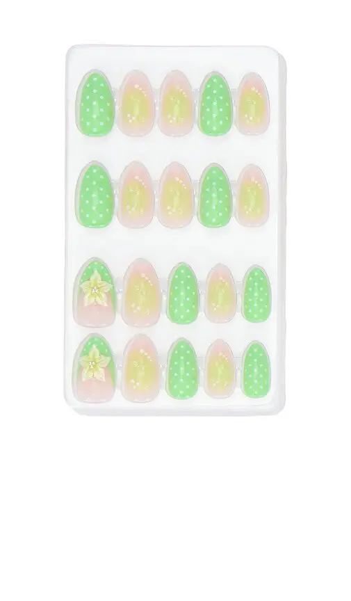NAIL REFORMATION X Lime Blossom Press On Nails In Green