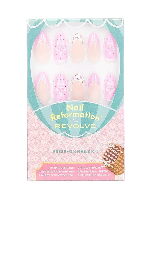 NAIL REFORMATION X Pink Cushion Press On Nails In Pink - N,a