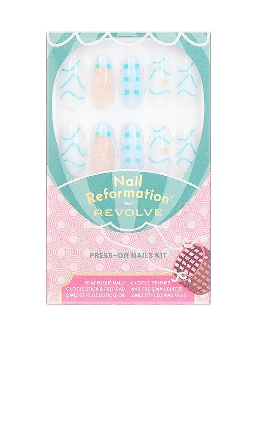 NAIL REFORMATION X Picnic Day Press On Nails In Baby Blue - N,a