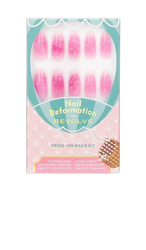 NAIL REFORMATION X Bright Aura Press On Nails In Fuchsia - N,a