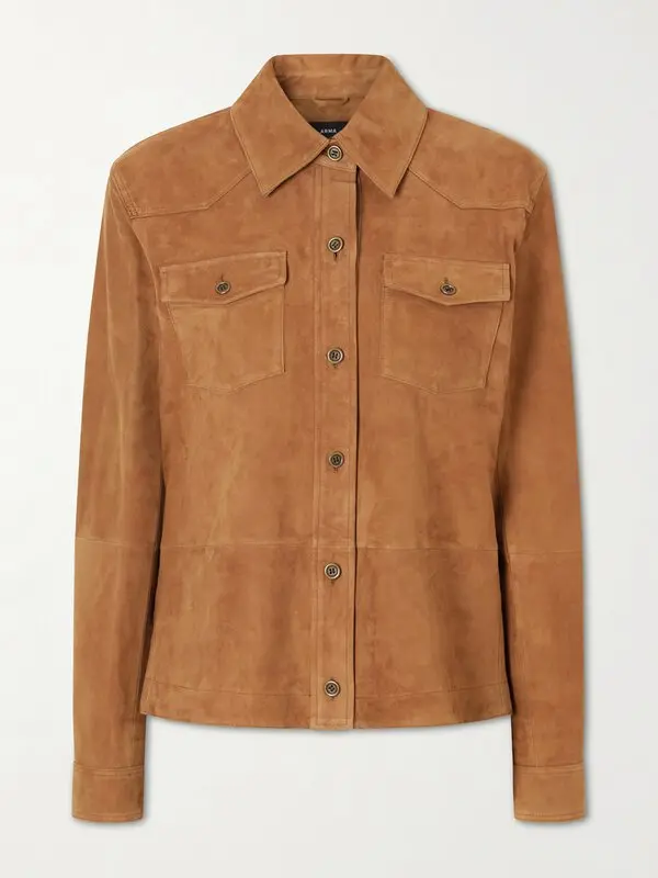 ARMA Faye Suede Jacket - Brown