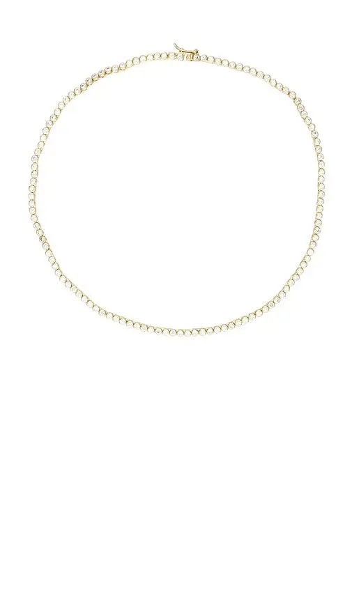 Shashi Bezel Tennis Necklace - Gold