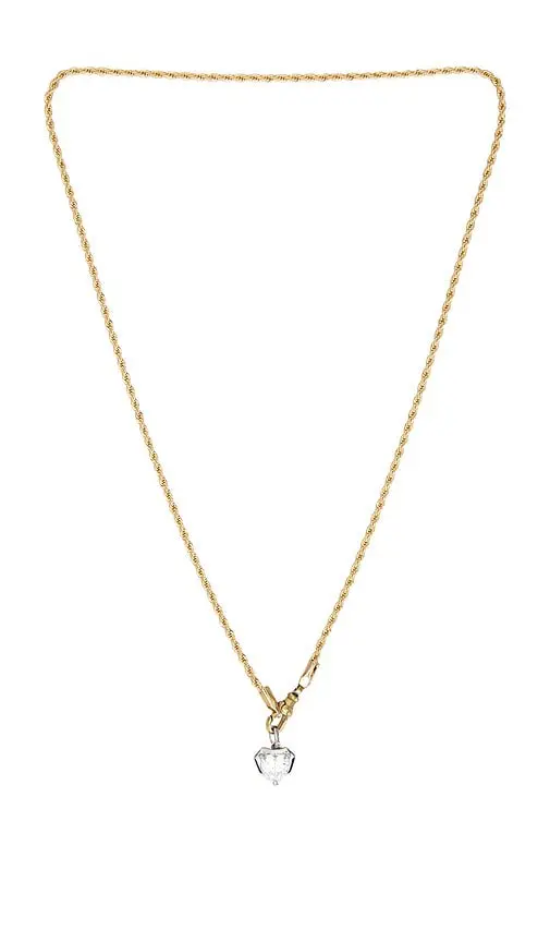 Shashi Heart Georgian Cut Pendant Necklace - Gold