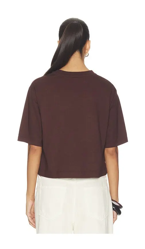 Enza Costa Short Sleeve Structured Tee