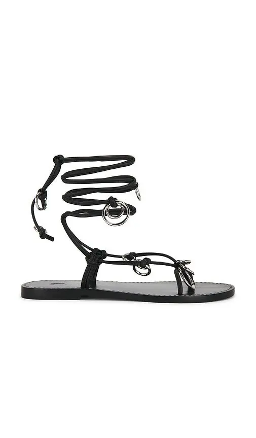 Polo Ralph Lauren Leather Ring Wrap Flat Sandals