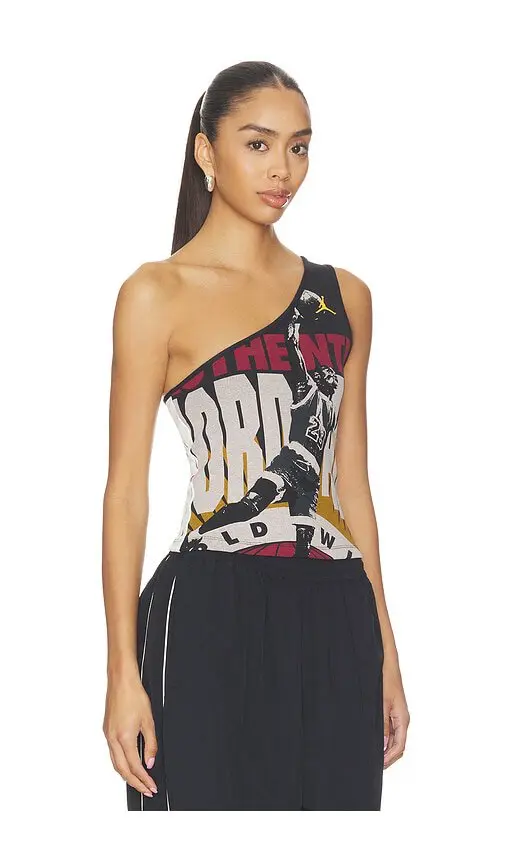 Nike Graphic One-shoulder Tank Top