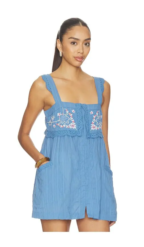 Free People Farrah Embroidered Tunic